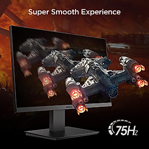 KOORUI 22 inch 1080P Full HD 75Hz PC Monitor with HDMI VGA Port, 99% sRGB Tilt Adjustment, VESA 22N1