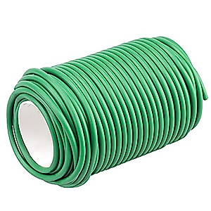 KINGLAKE GARDEN Flexible Soft Wire Ties,Soft Garden Plant Ties 3.5mm 65.6 Feet Green Plant Ties,Garden Twist Ties Heavy Duty Garden Wire for Plants