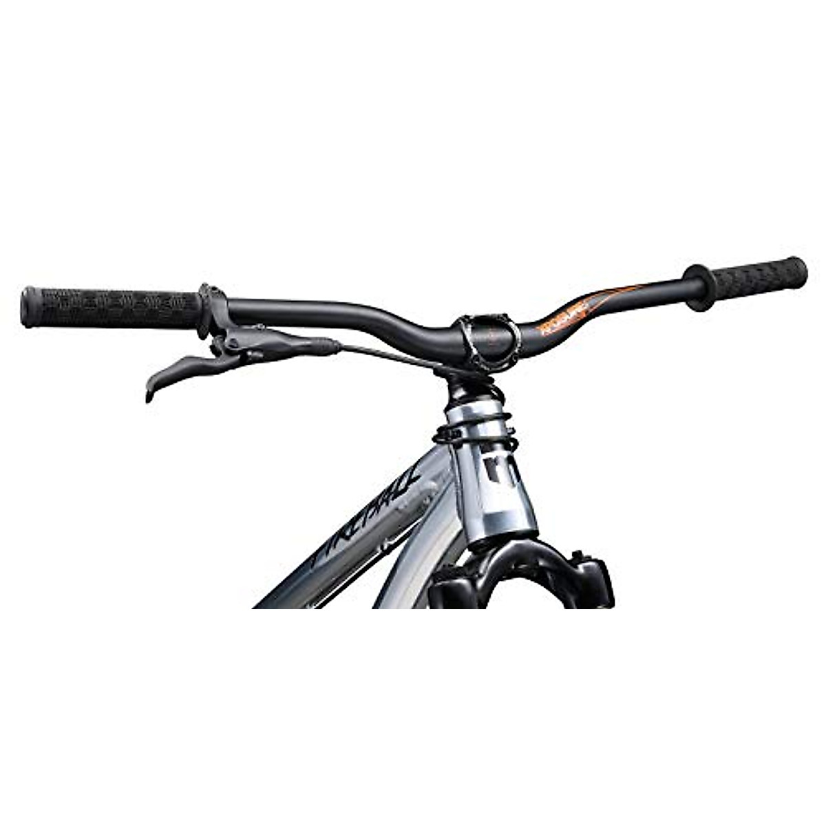 Mongoose Fireball Dirt Jump Mountain Bike, 26-Inch Wheels, Mechanical Disc Brakes, Chrome