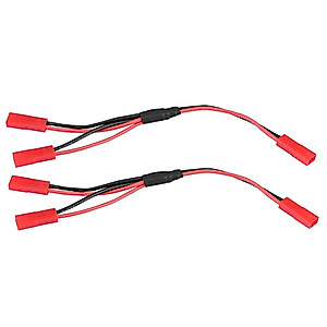 Dilwe 2Pcs JST Y Cable, Feale to Female Connector Plug Wire for -4 ESC RC
