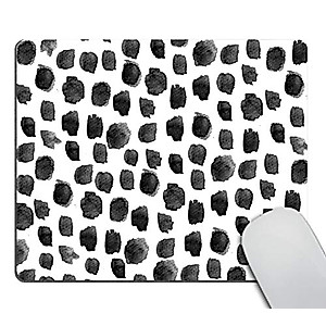 Smooffly Polka Dot Mouse Pad, Polka Dot Print, Dot Pattern, Gift for Her, Cute Mouse Pad, Cute Desk Accessories, Office Decor, Desk Decor, Mouse Pads