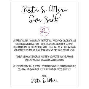 Kate & Meri Custom Baby Bib - Personalized Bibs For Babies & Infants (Black)