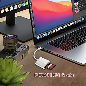 USB C SD Card Reader, Type C SD Card Adapter SDHC Memroy Card Reader Compatible with iPhone 15 Pro Max, iPad Pro/Air/Mini, Mac, Samsung Galaxy S24/S23/S22 and More USB-C Devices