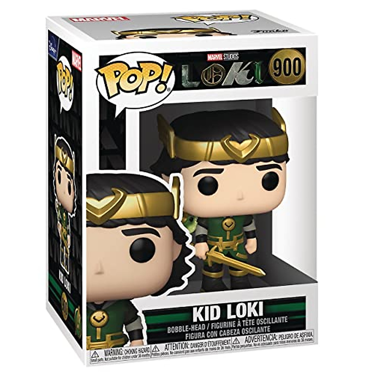 POP Marvel: Loki - Kid Loki with Alligator Loki Pop! Vinyl Figure (Bundled with Compatible Pop Box Protector Case), Multicolored, 3.75 inches