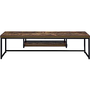 ACME Furniture AC-91782 TV Stand, 59", Weathered Oak & Black