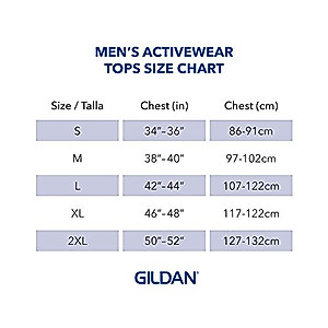 Gildan mens Heavy Cotton T-shirt, Style G5000, Multipack Shirt, White (2-pack), Large US