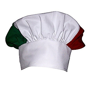 CHEFSKIN Kids Children Italian Italy Mushroom Chef HAT Adjustable Pizza Italian