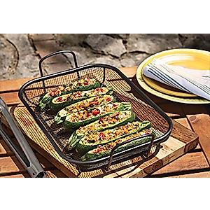 Outset 11 x 16.5 x 4.25 inches, Non-Stick Mesh Roasting Pan