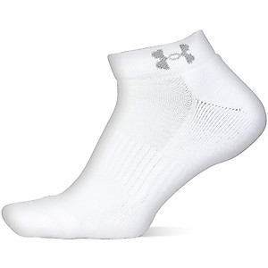 Under Armour Train Lo Cut Socks, 2-pair, White, Shoe Size: Mens 4-8, Womens 6-9