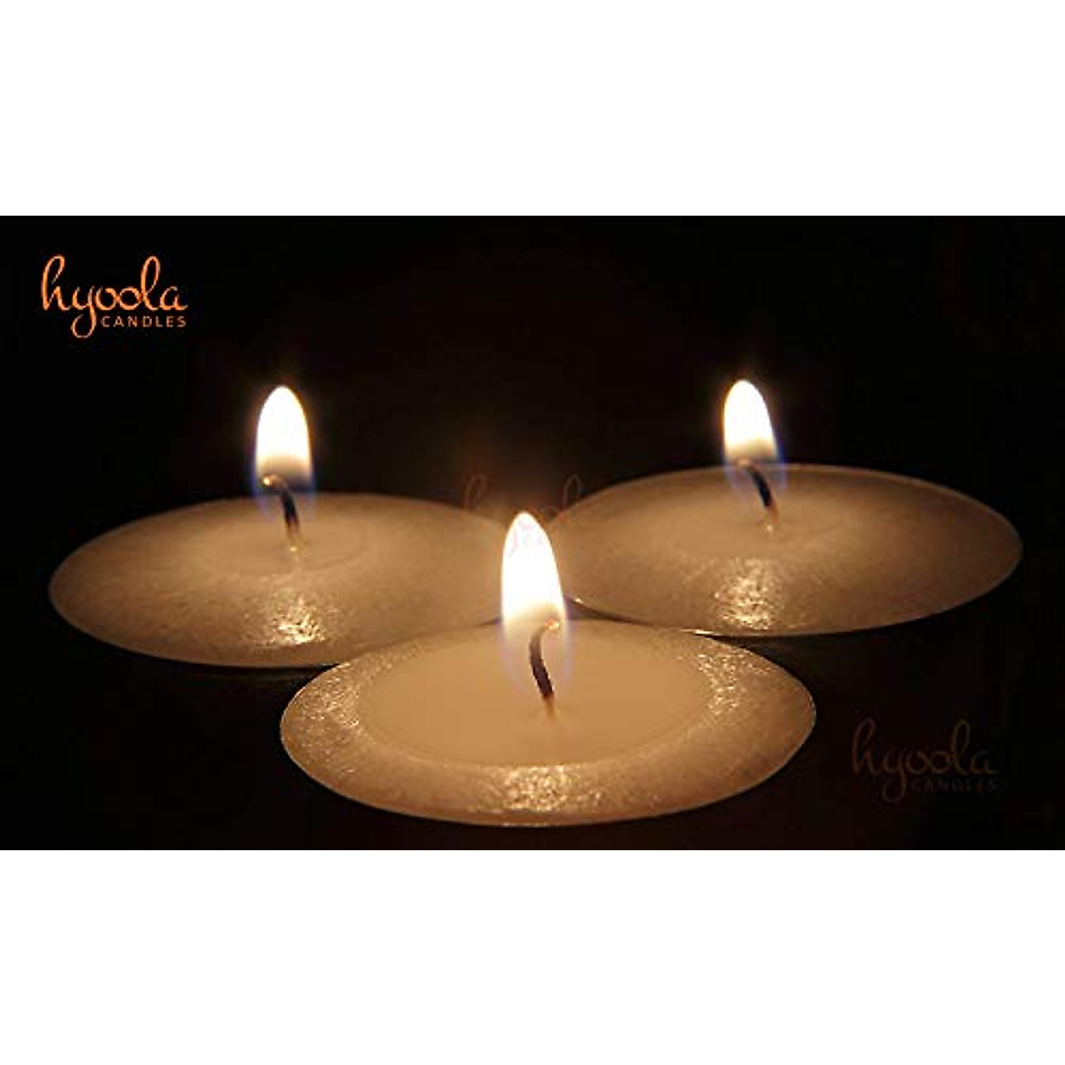 HYOOLA White Beeswax Tealight Candles in Aluminum Cup - 24 Pack - 100% Pure Natural Beeswax Candles