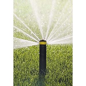 Rain Bird 22SAF Mini Rotary Pop-Up Spray, 360° Full Circle Pattern, 18' - 24' Spray Distance, 4" Pop-up Height,Blacks