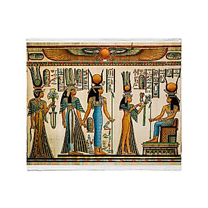 CafePress Ancient Egyptian Wall Tapestry Throw Blanket Super Soft Fleece Plush Throw Blanket, 60"x50"
