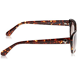 Kate Spade New York Women's Kenzie/G/S Rectangle Sunglasses, Dark Havana/Brown Gradient, One Size