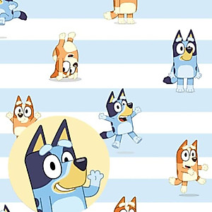 Danilo Promotions LTD BLW01 Bluey Wrapping Paper, Bluey Gift Wrapping, 2 Sheets 2 Tags Bluey