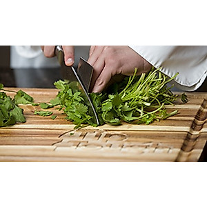 Tip Tough Finger Guard - Knife Protector for Safely Cutting, Chopping, Slicing in the Kitchen - Stainless Steel, Safe Cooking Tool for Hands - Ideal for Vegetables, Salads, Fruits (Large)