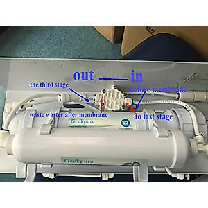 Auto Shut Off Valve / 4 Way Valve for Reverse Osmosis RO System-1/4 Inch Quick Connector-NSF Approved (RO5-ASV)