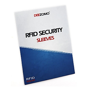 RFID Blocking Sleeves (10 RFID Blocking Sleeves, 5 Unique Designs) Identity Theft Protection Travel Case Set (American Element) (Side Load)