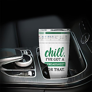 Kydopal Freak In The Sheets Excel Mug, Freak in the Sheets Spreadsheet, Accounting Gift for Boss NA CPA,CFO, Coworkers, Men, Women,Accounting Graduation Gifts Excel Tumbler 20oz with Straw