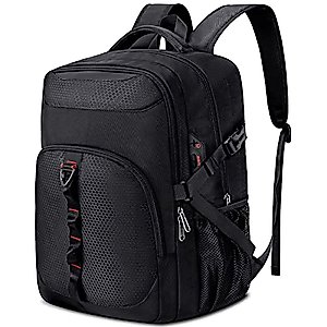 Laptop Backpack for Men Women 17 Inch Waterproof Travel Backpack Durable Laptop Backpack with USB Charging Port,Black