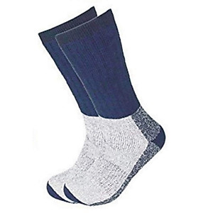 Diamond Star Merino Wool Socks 6 Pairs Thermal Socks Insulated for Cold Weather Winter Socks For Men & Women 10-13 (2 Black, 2 Navy, 2 Grey)