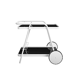Novogratz Poolside Collection, Barbie Outdoor Bar Cart, White