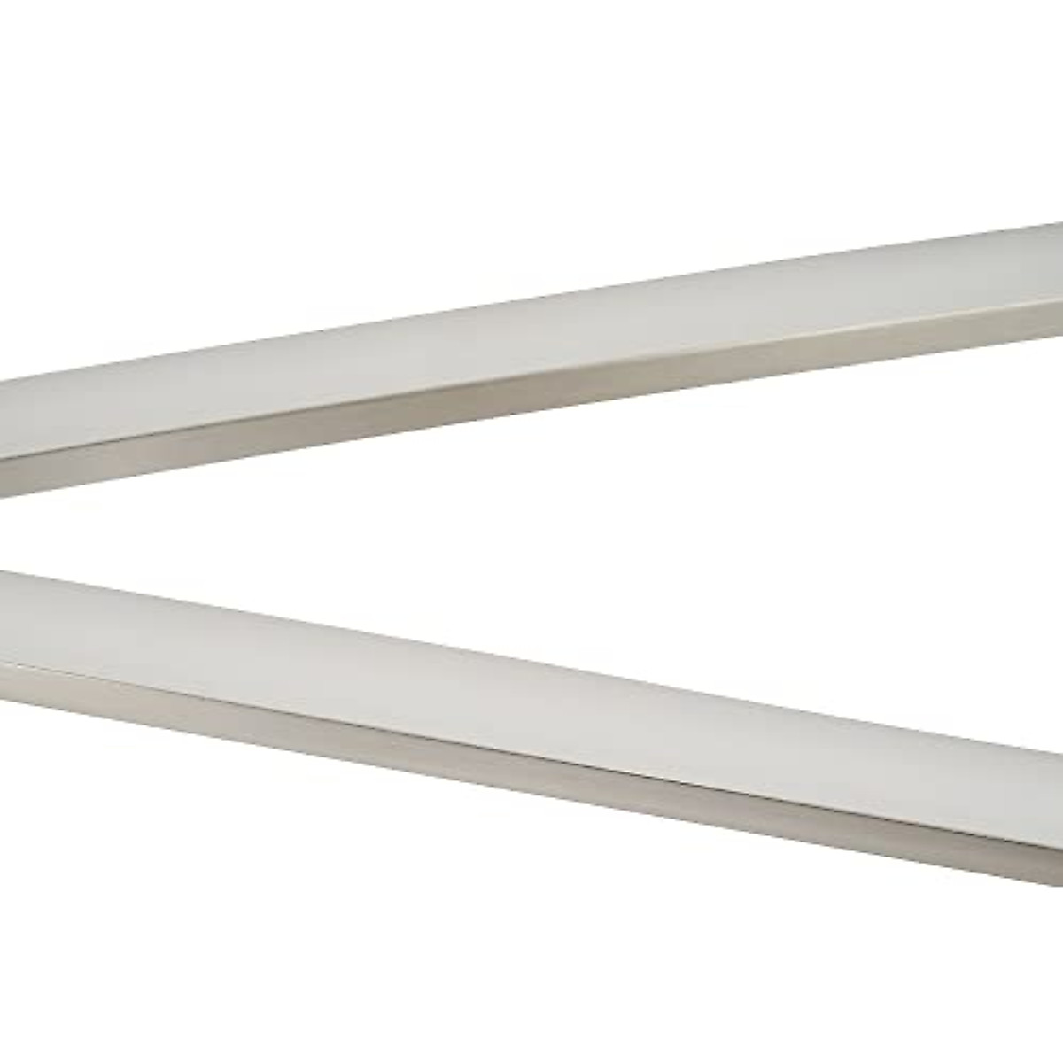 Catalina 40" Modern Dimmable LED Crossed 2-Bar Fixed Track Light, Brushed Nickel