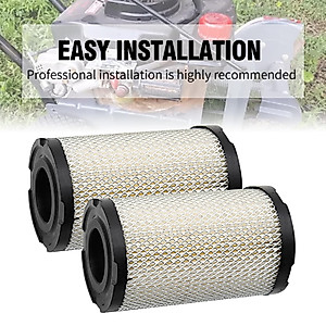 SYOWADA 3 Pcs Air Filter Replacement For Tecumseh ECV100 ECV120 LV148XA LV156EA LV156XA, 10305 Air Filter Replacement For Craftsman 987799601 Chipper Shredder (3 Pcs)