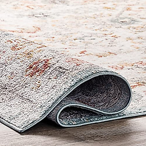 nuLOOM Rose Persian Vintage Area Rug, 4' x 6', Beige