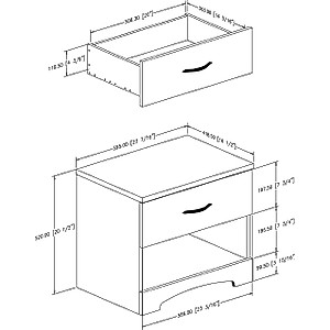South Shore Step One 4-Piece Bedroom Set Pure Black, Contemporary