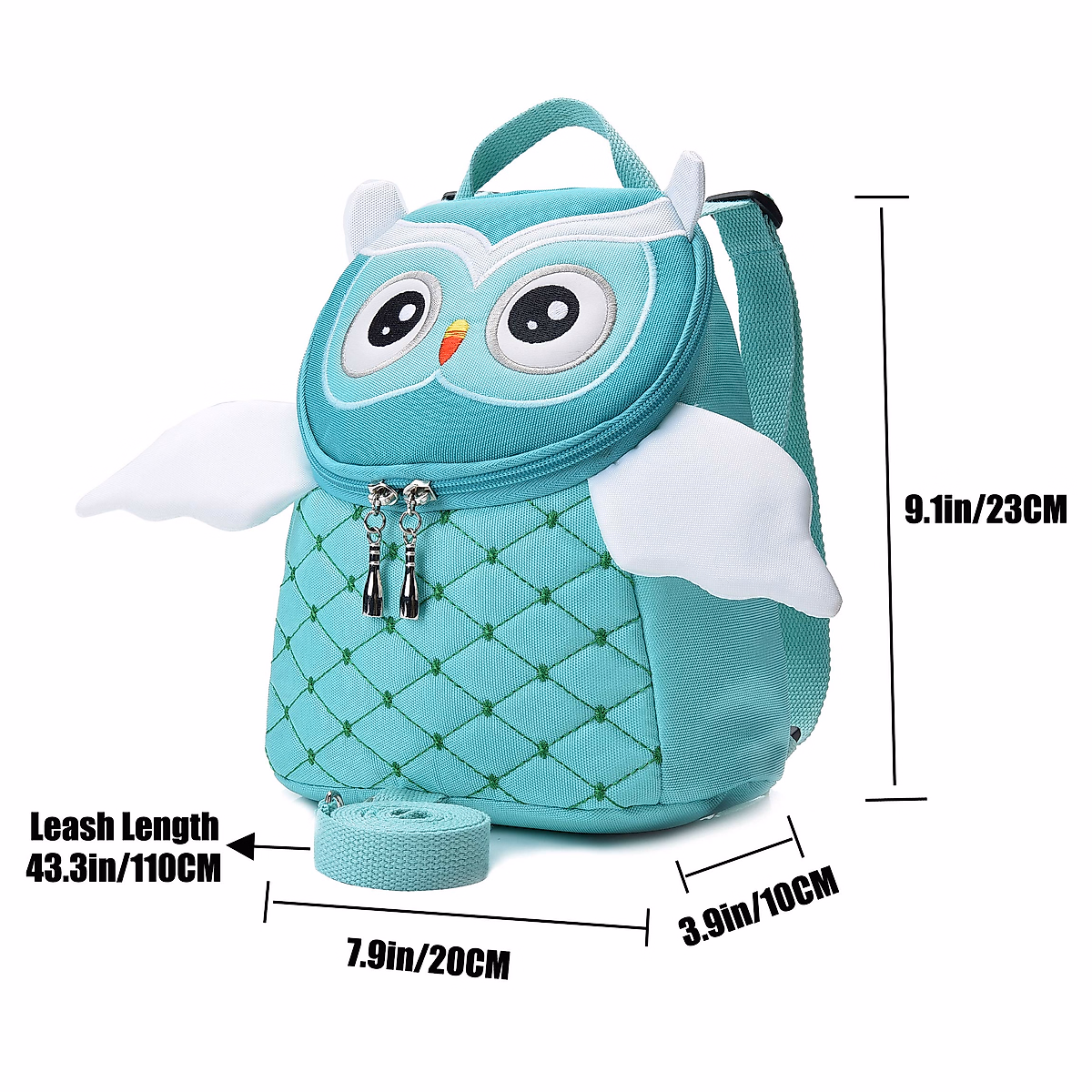 Toddler Harness Leashes - Toddler Anti-Lost Harness Backpack, Yuepin Kids Harness Children Leash Cute Owl Kids Walking Wristband Assistant Strap Belt for Parent Girls Outdoor Activity (Green)