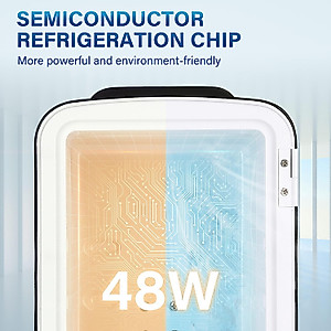 HealSmart Portable Mini Fridge, 4 Liter 6 Can Cooler and Warmer Compact Refrigerators 100% Freon-Free & Eco Friendly for Drinks, Food, Medications, 4L, Black