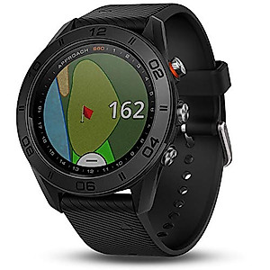 Garmin Approach S60 Golf Watch Black with Black Band (010-01702-00) with 1 Year Extended Warranty
