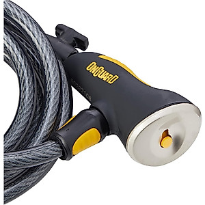 ONGUARD Industries On Guard Doberman Motor Bike Security Coil Cable Lock 185 x 12 Key/Combination