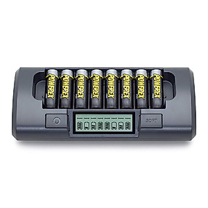 Powerex MH-C800S 8-Cell Smart Charger for AA / AAA NiMH / NiCD,Grey