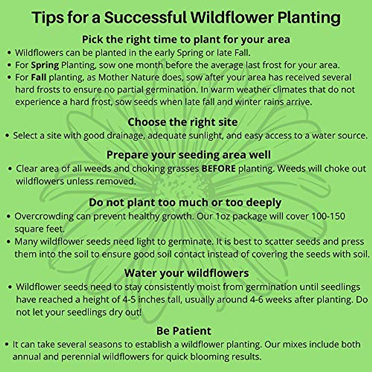 Partial Shade Wildflower Seeds Bulk - Open-Pollinated Wildflower Seed Mix Packet, No Fillers, Annual, Perennial Wildflower Seeds Year Round Planting - 4 oz