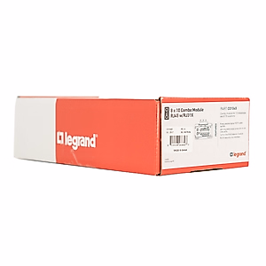 On-Q CO1045 8x10 Combo Module Rj45 W/Rj31x, 10X9, Black