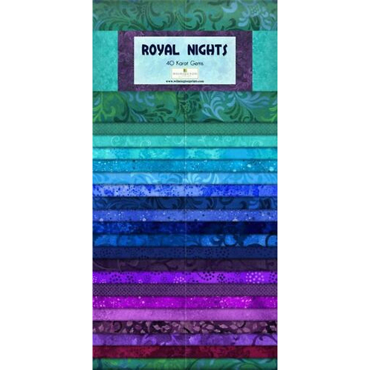 Wilmington Prints Royal Nights-40 Karat Gems-Revised 9/17/19, Blue