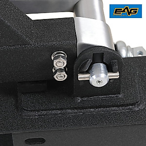 EAG Classic Rear Bumper with Tire Carrier Black Textured Fit for 87-06 Wrangler TJ YJ