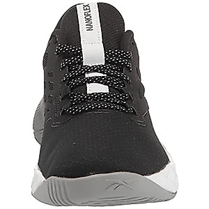 Reebok Women's Nanoflex Cross Trainer, Black/White/Pure Grey, 8.5