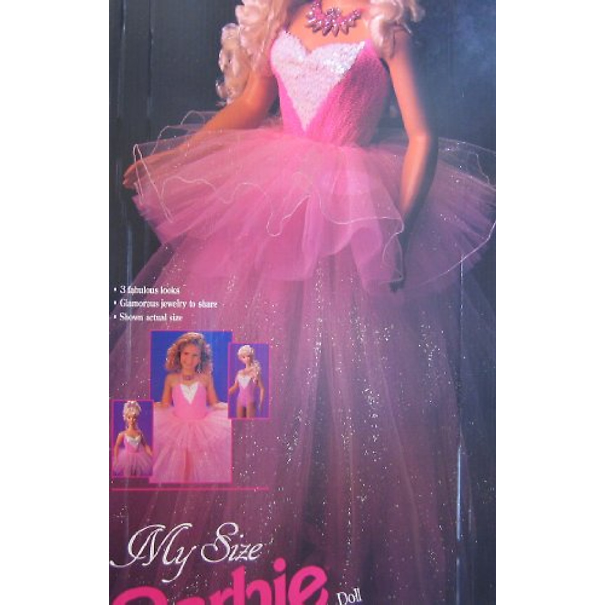 MY SIZE Barbie Doll w 3 Fabulous Looks! (1992)
