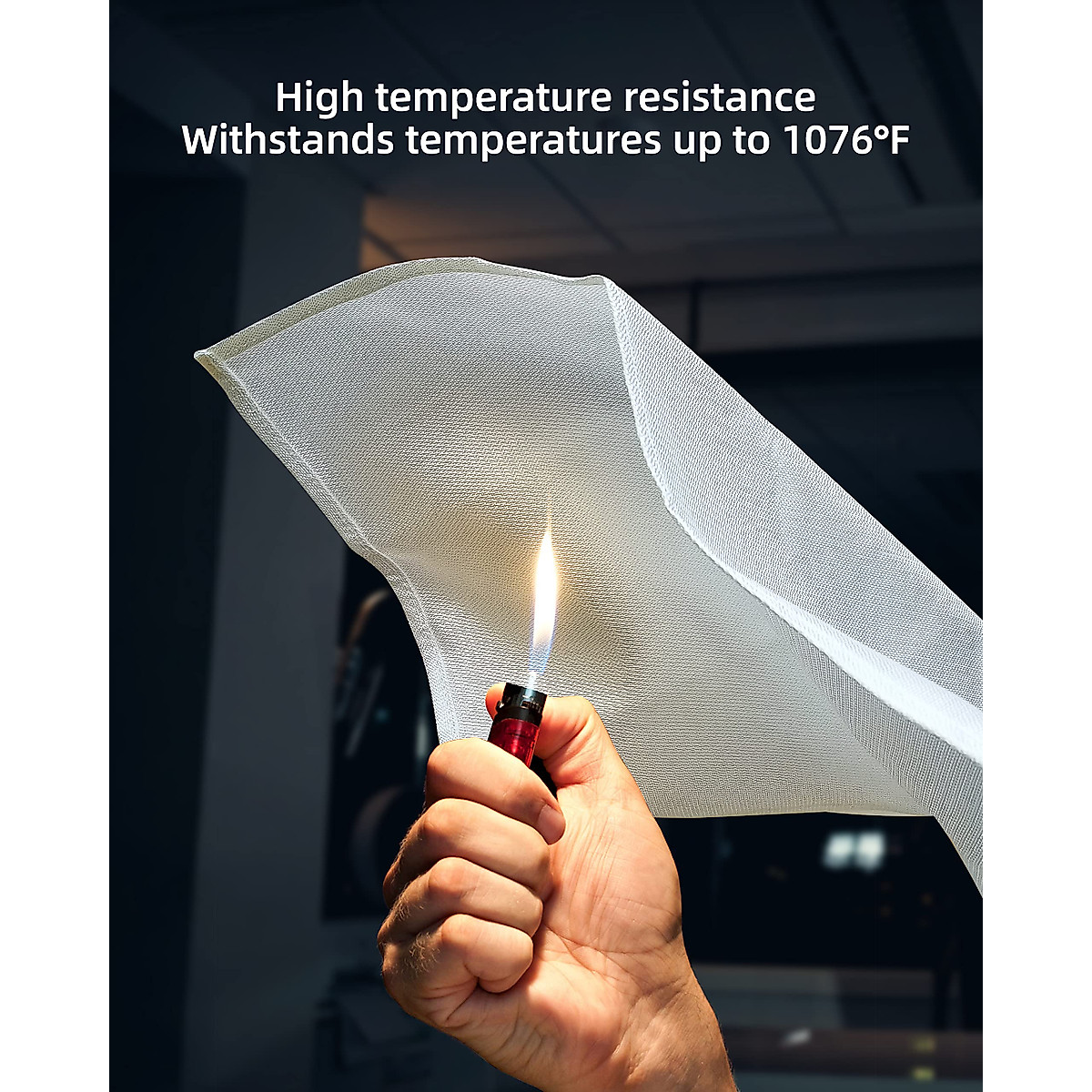 Jemay Fire Blanket, Fiberglass Fire Suppression Blanket for Kitchen, Emergency Blanket with Heat Insulation, Emergency Survival Safety Cover for Camping,School,4-Pack