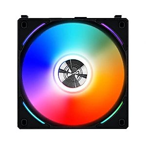 Lian-Li UNI FAN AL120 Revolutionized Daisy-Chain 120mm ARGB Fan, Black, 3-Pack
