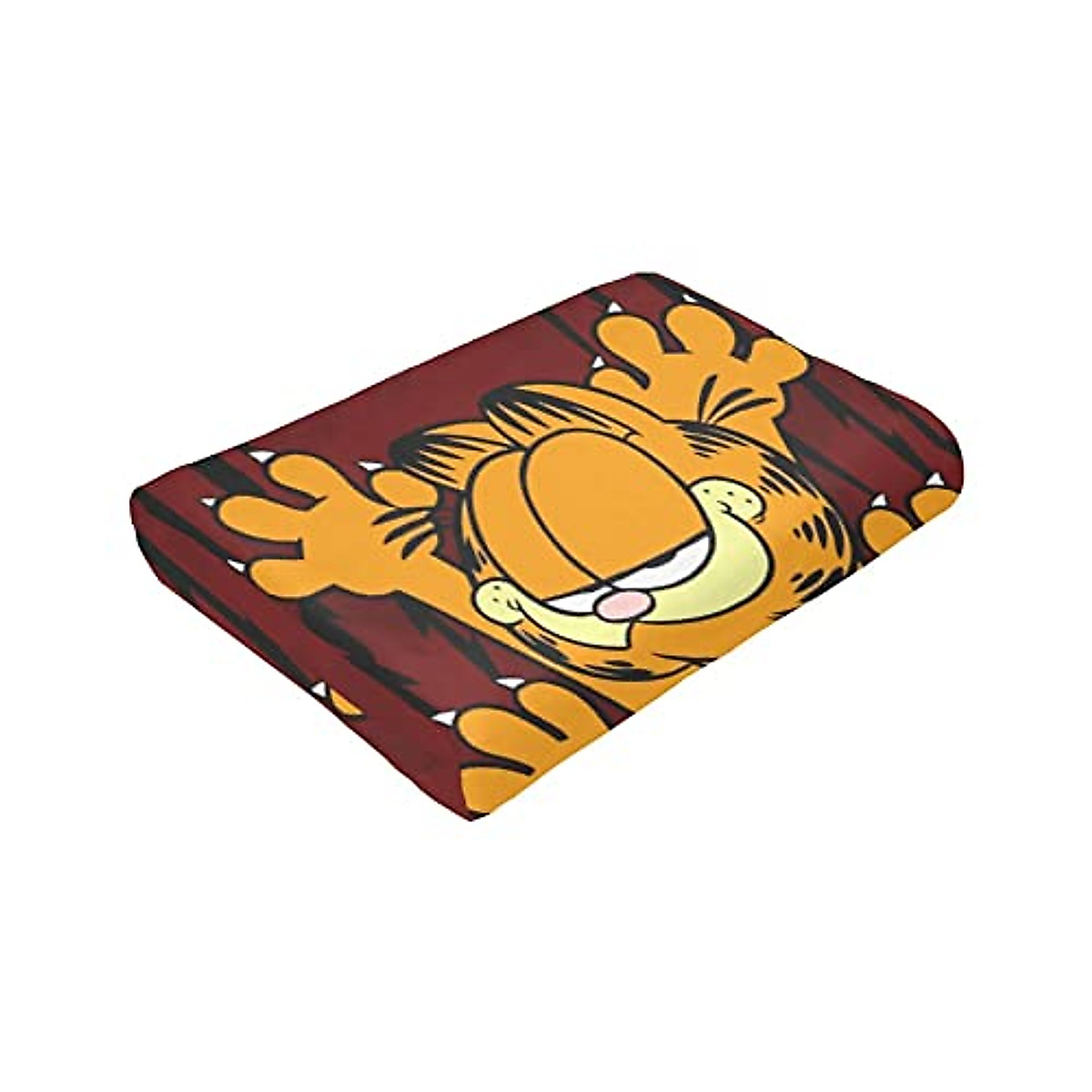 Garfield Blanket Super Soft Flannel Fleece Throw Blankets Luxury Warm Plush Bedding for Sofa Living Room Bedroom (Red, 50"X40")