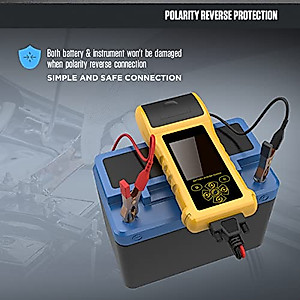 QPKING Automotive Battery System Testers BT760 6-32V Car Battery Anaalyzer 30-2000 CCA Battery Load Tester for Vehicles Heavy Duty Trucks Motorcycles with 3 Rolls Printer Paper