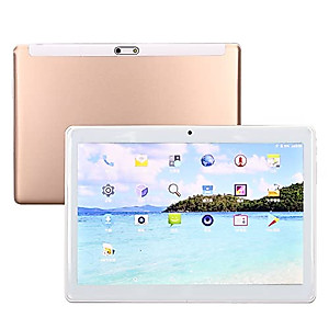 Ultra Thin Tablet, 2GB RAM 32GB ROM Smart Tablet Silver Front 2MP Rear 5MP for Photography (US Plug)