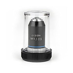 SWIFT 60X Achromatic Objective Lens, Research-Grade Objective Lens for Compound Biological Microscopes.