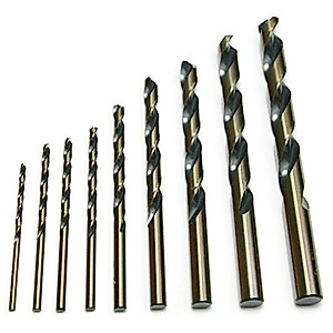 Norseman USA Made Magnum Super Premium Jobber High Speed Steel Twist Drill Bits Type 190-AG - 1/4" - Pack of 5