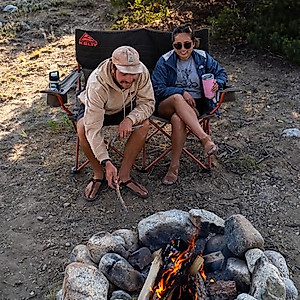 Kelty Loveseat Camping Chair, Canyon Brown/Belluga – Folding Double Camp Chair for Festivals, Camping and Beach Days - Updated 2019 Model …