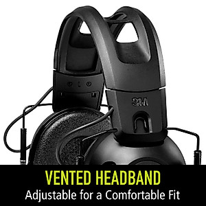 Peltor Sport Tactical 300 Smart Electronic Hearing Protector, Bluetooth Wireless Ear Muffs, NRR 22 dB, Bluetooth Headphones With Recessed Microphone, Ideal For Range, Shooting & Hunting (TAC300-OTH)