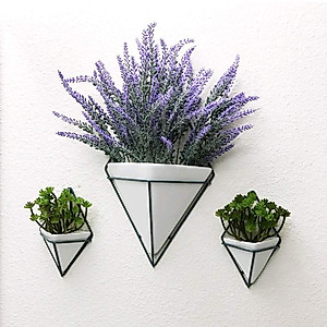 Evoio 10pcs Artificial Flocked Lavender Bouquet, DIY Bridle Flowers Arrangements Home Kitchen Garden Office Wedding Decor Floral-Purple